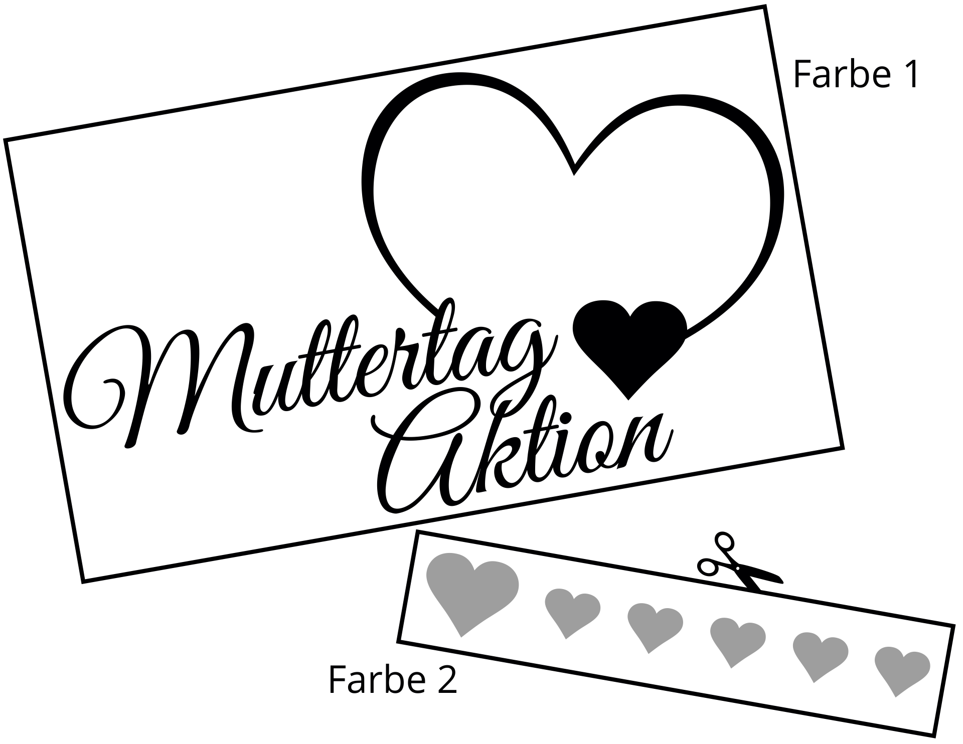 Aufkleber Muttertag Aktion