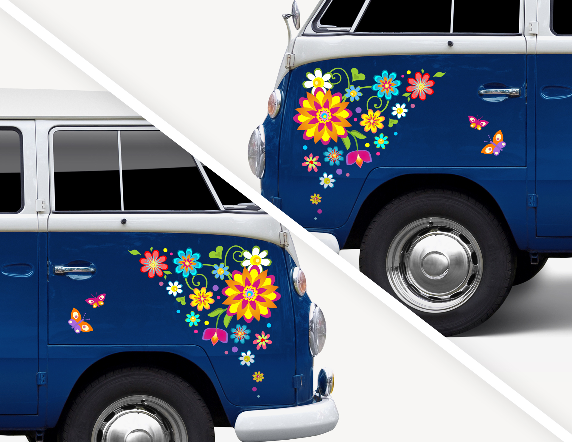 Aufkleber Fur Auto Blumen