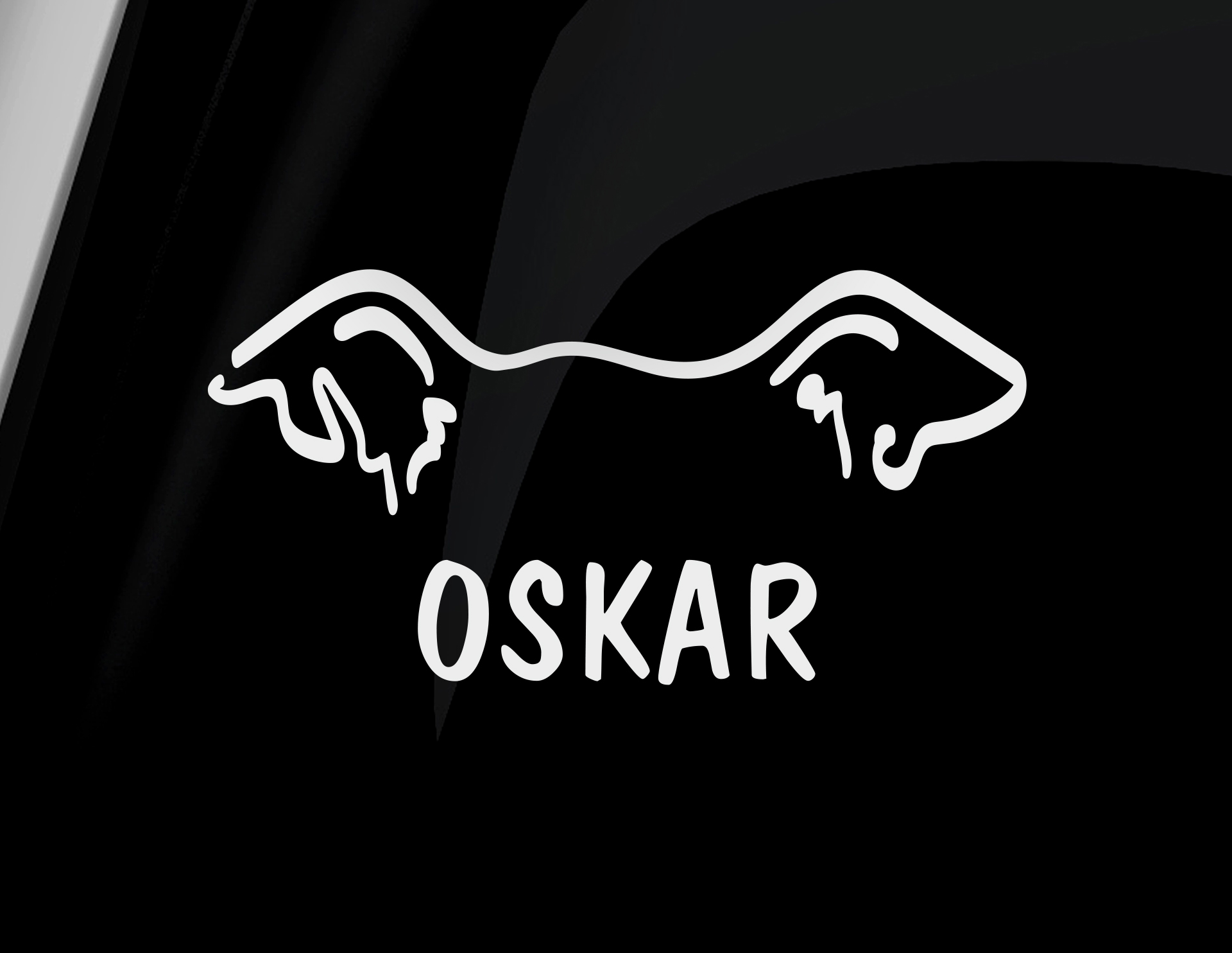 Autoaufkleber Hundeohren Bully & Co.