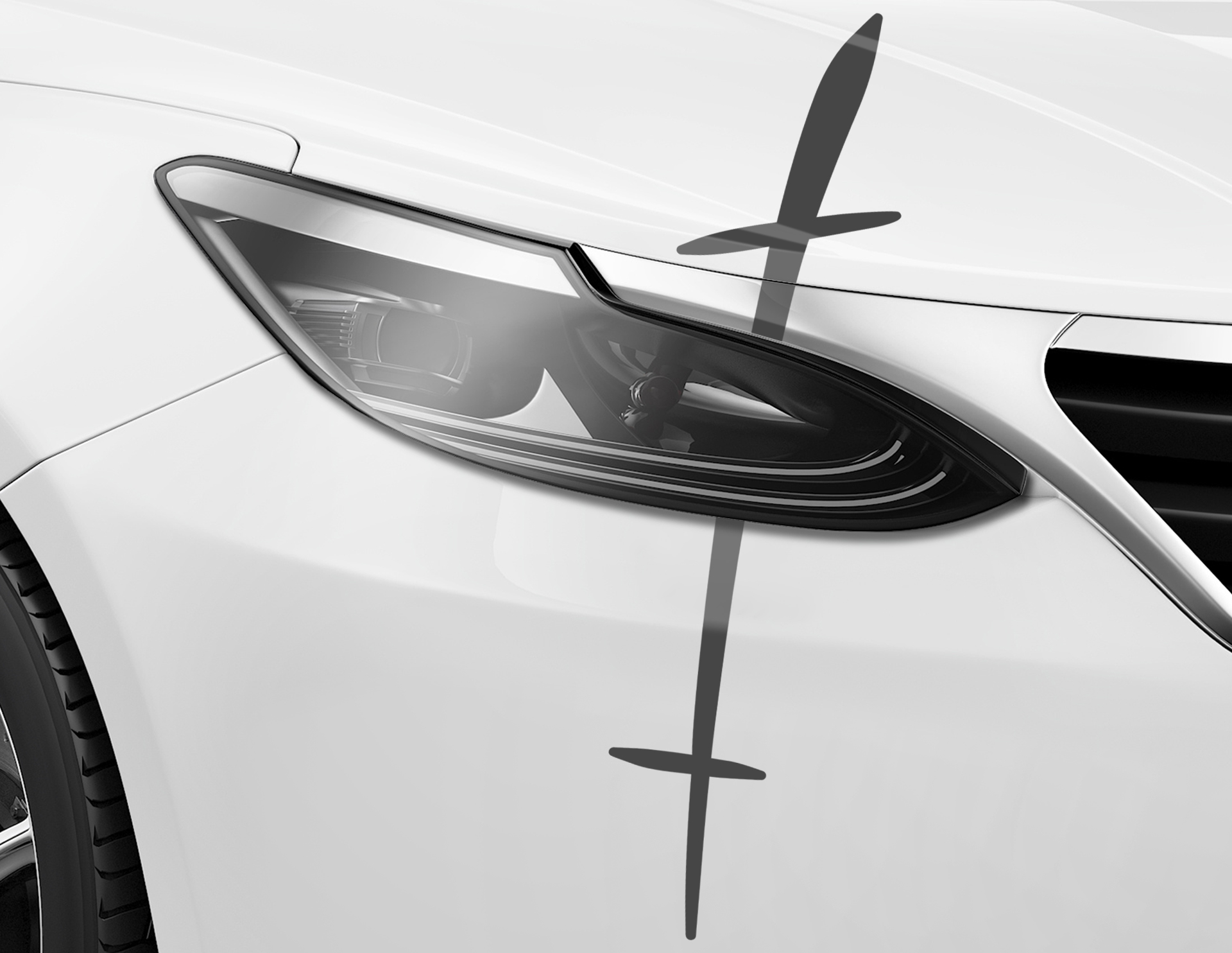 Autoaufkleber Fighter's Scar Strike