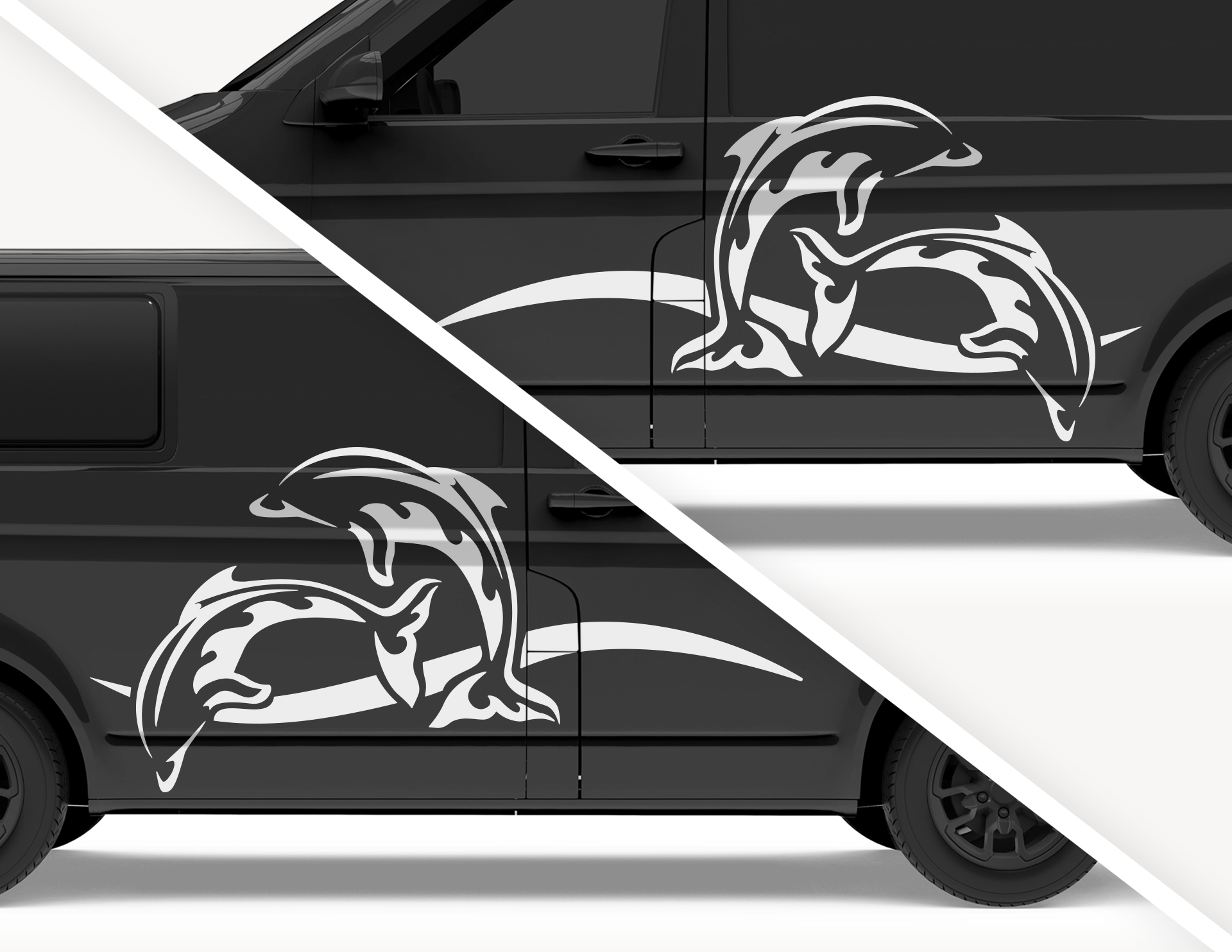 Autoaufkleber Dolphin Wave