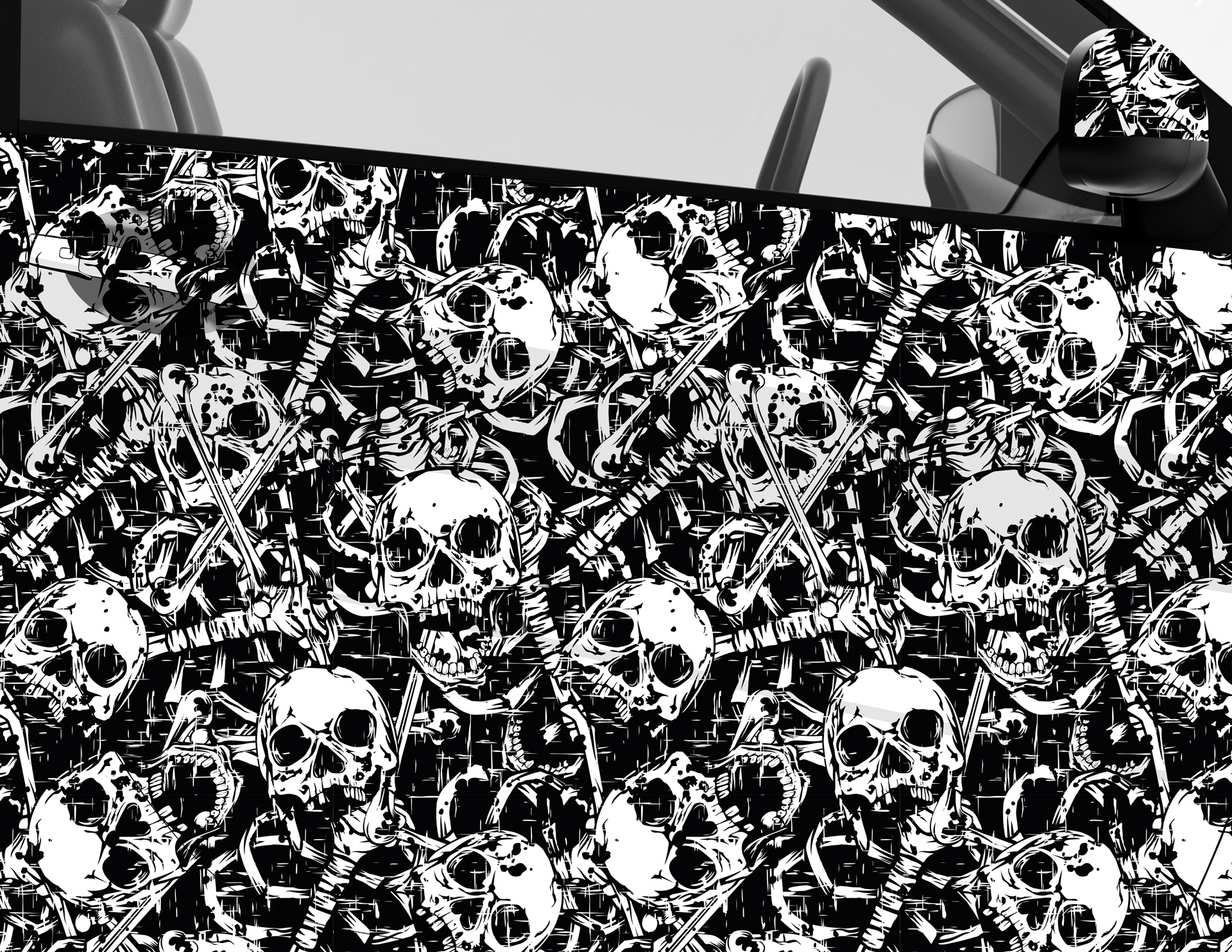 Car Wrapping Autofolie Skulls & Bones
