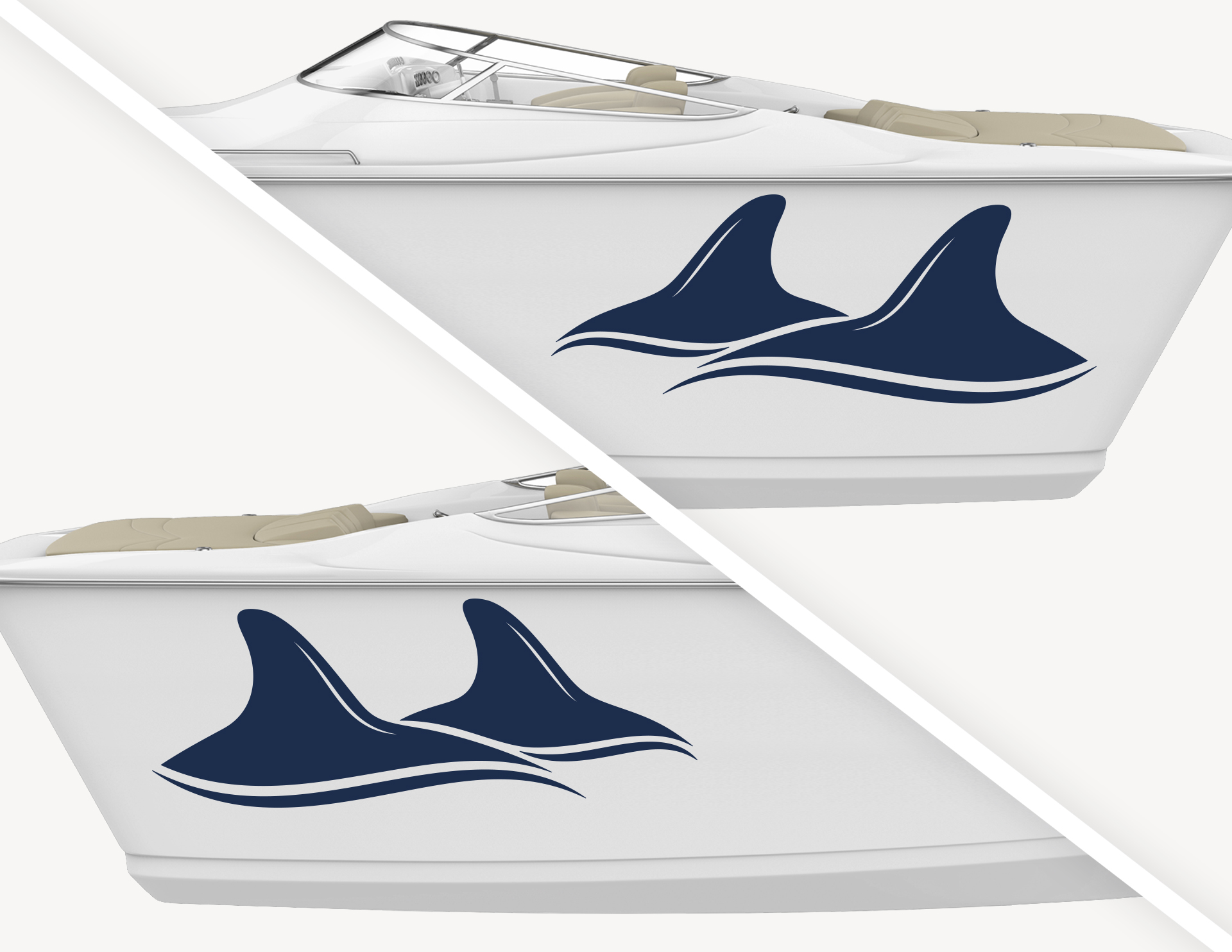 Bootsaufkleber Fin Friends